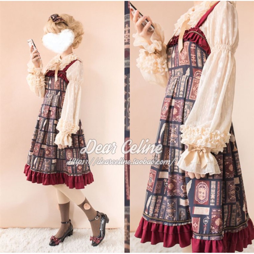 Dear Celine Magic Book High Waist JSK(Leftovers) - CLOBBAONLINE