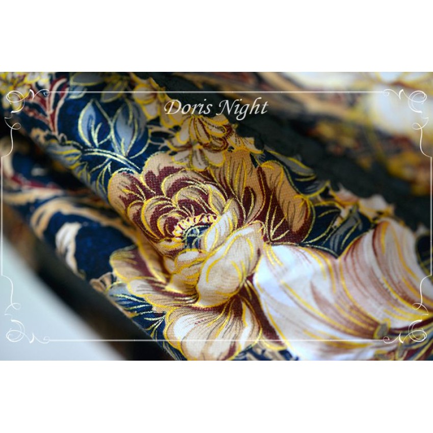 Doris Night Dark Night Rose Skirt - CLOBBAONLINE