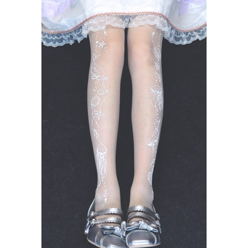 Ruby Rabbit Ocean Box Whale Tights - CLOBBAONLINE