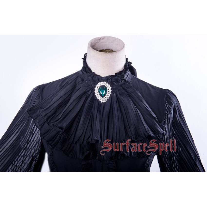 Surface Spell Gothic Lorelei Chiffon Blouse - CLOBBAONLINE